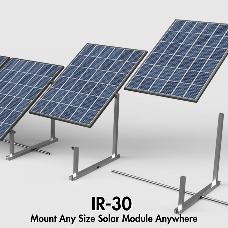 IntegraRack IR-30 Solar Ground Mount | 30° Angle Aluminum
